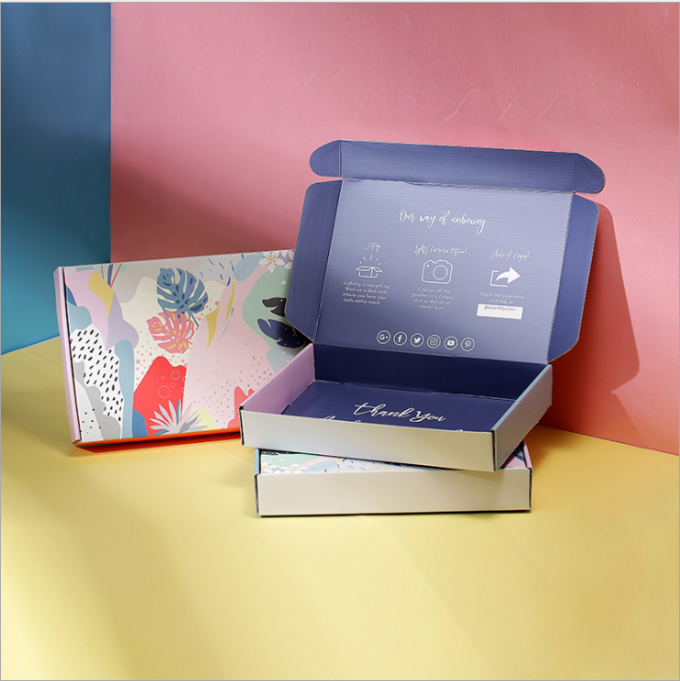 Colorful Packaging Custom Corrugated Boxes FSC ISO9001 CE Certificated