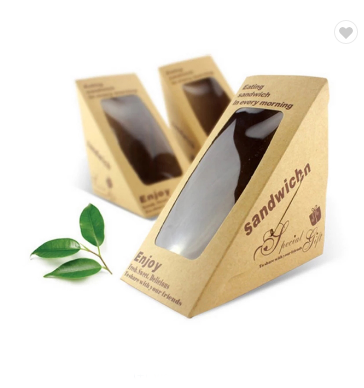 Soy Ink Color Printing Sandwich Paper Box , Eco Friendly Packaging For ...