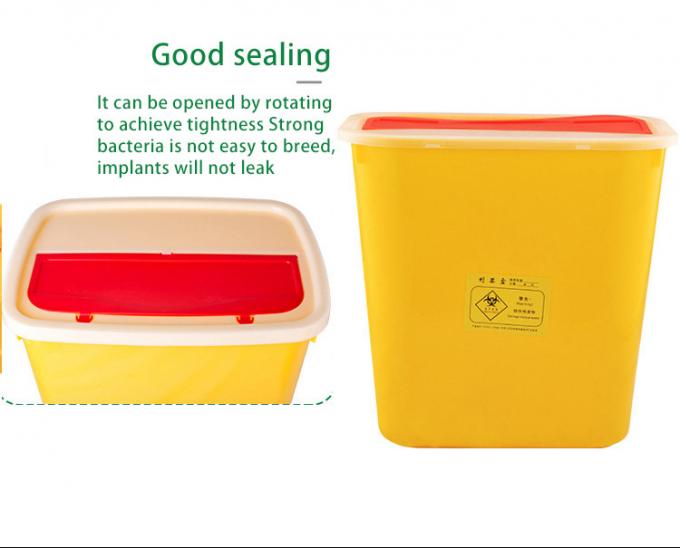 Medical Sharps Disposal Container Waterproof Round PVC Plastic Box Sharps