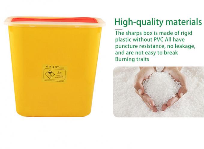 8L Safety Biohazard Disposal Container Medical Sharps Box Plastic ...