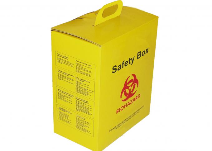 2.5L Custom Printing Recycling cardboard safety box for syringe Medical ...